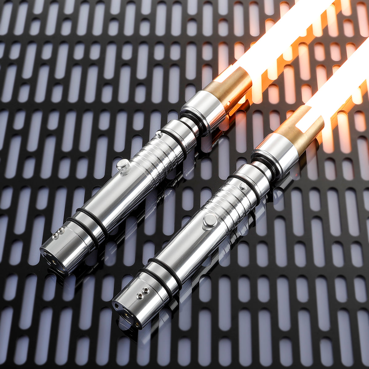 Ultimate Double Blade Lightsaber Staff Set | Dual Metal Hilt